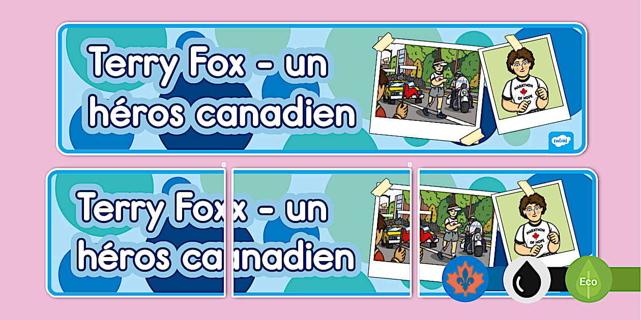 Terry Fox Banner French
