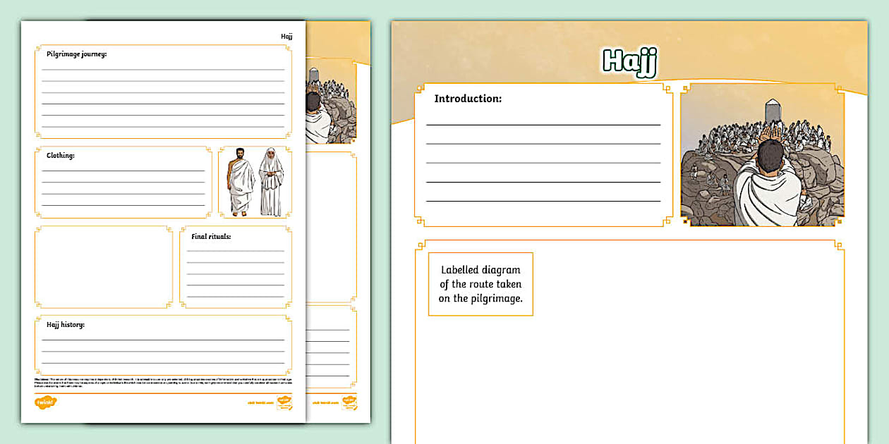 Hajj Non-Chronological Report Template