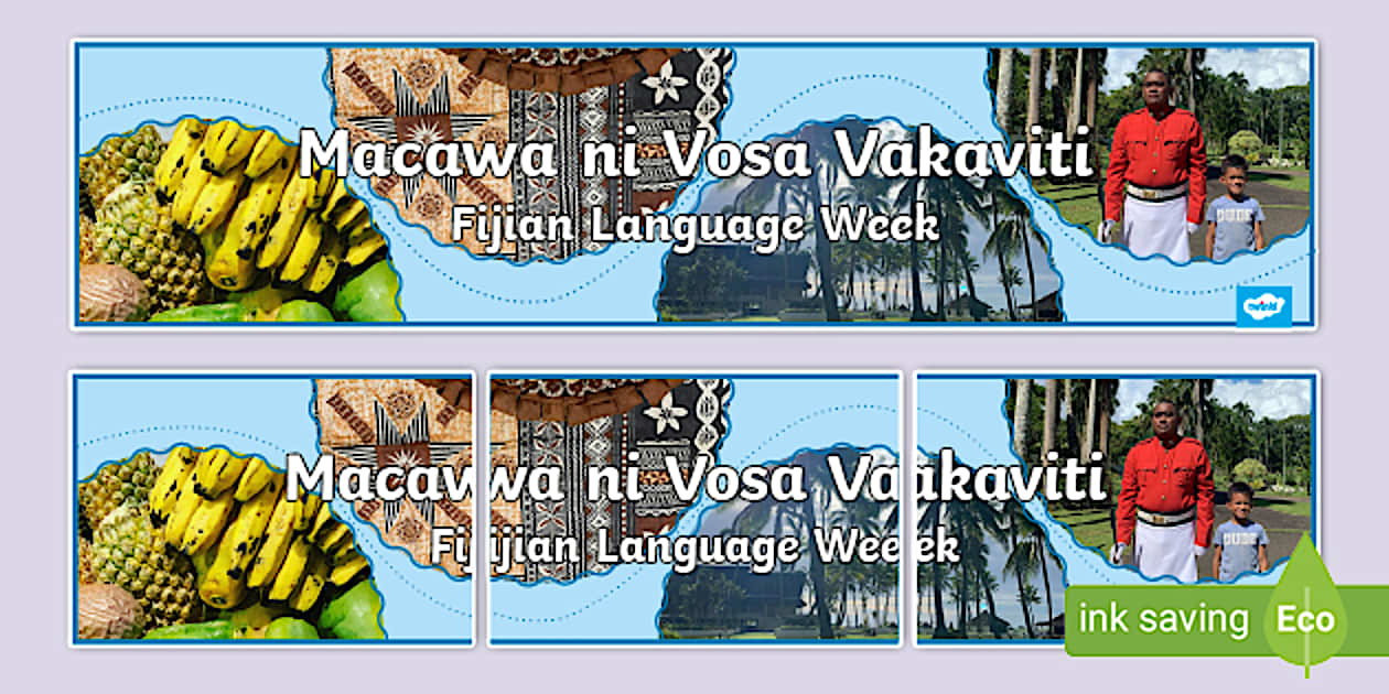 Fijian Language Week Display Banner (teacher made) - Twinkl