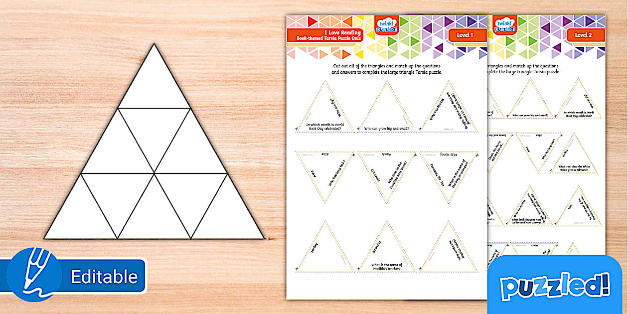 Editable Tarsia Quiz Puzzle Worksheet | Twinkl Puzzled