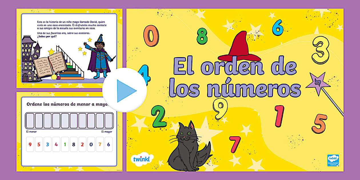 PowerPoint: El orden de los números (teacher made) - Twinkl