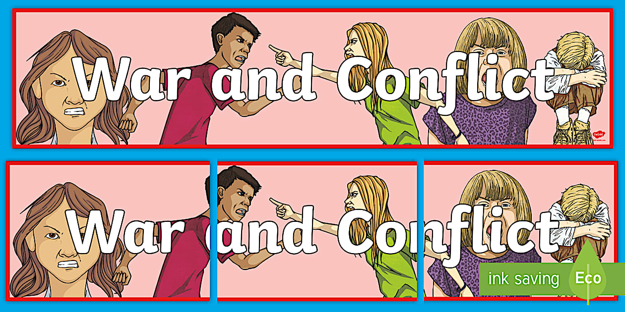 War and Conflict Display Banner (teacher made) - Twinkl