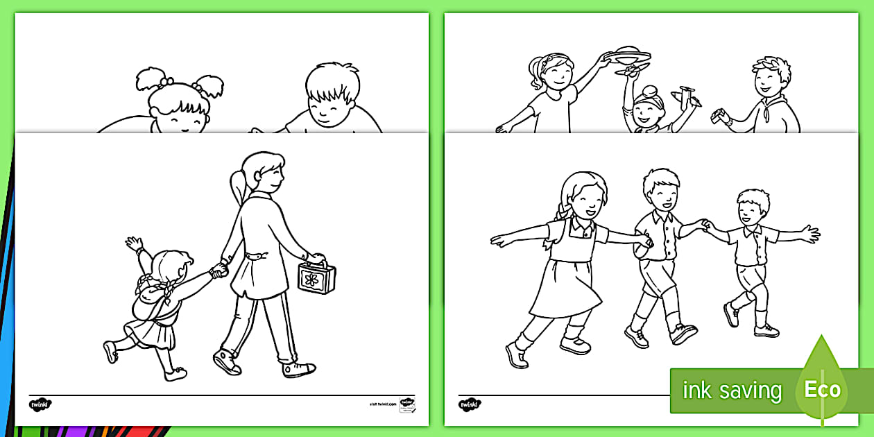 School-Themed Colouring Pages (teacher made) - Twinkl