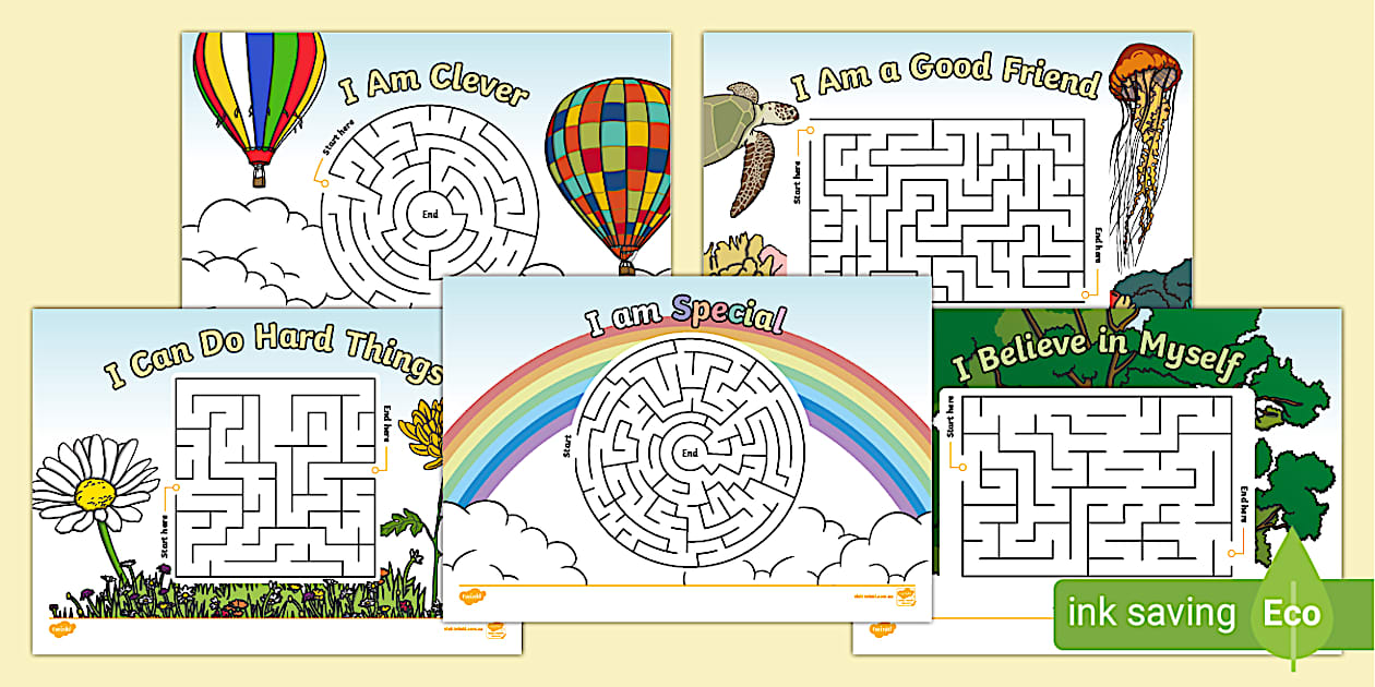 EYLF Mindfulness Mazes (teacher made) - Twinkl