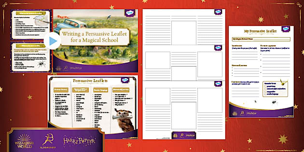 FREE! - Harry Potter: Persuasive Writing Leaflet Activity Pack