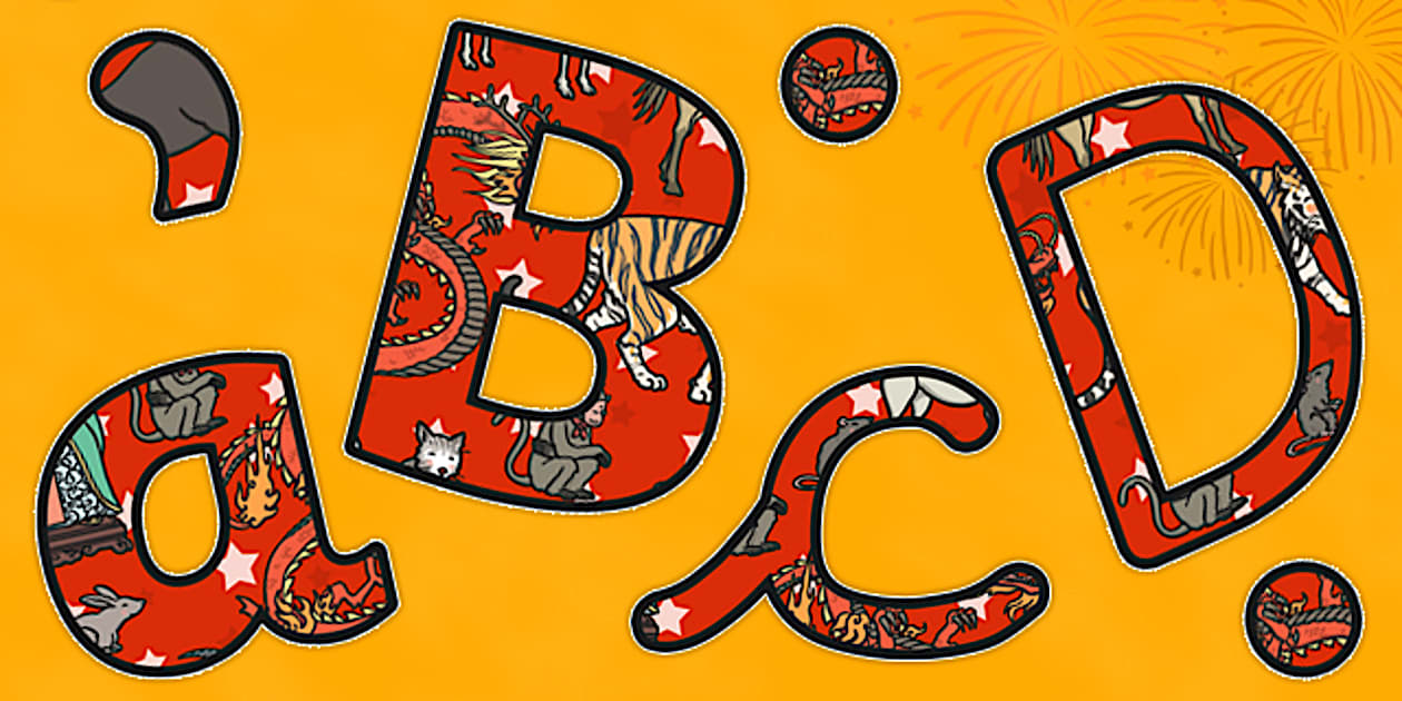 Chinese New Year Story Themed A4 Display Lettering - display