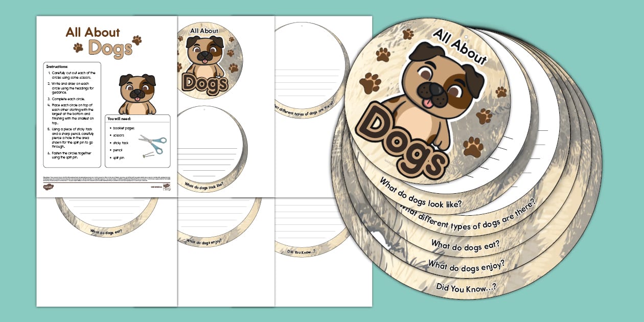 All About Dogs Circles Booklet