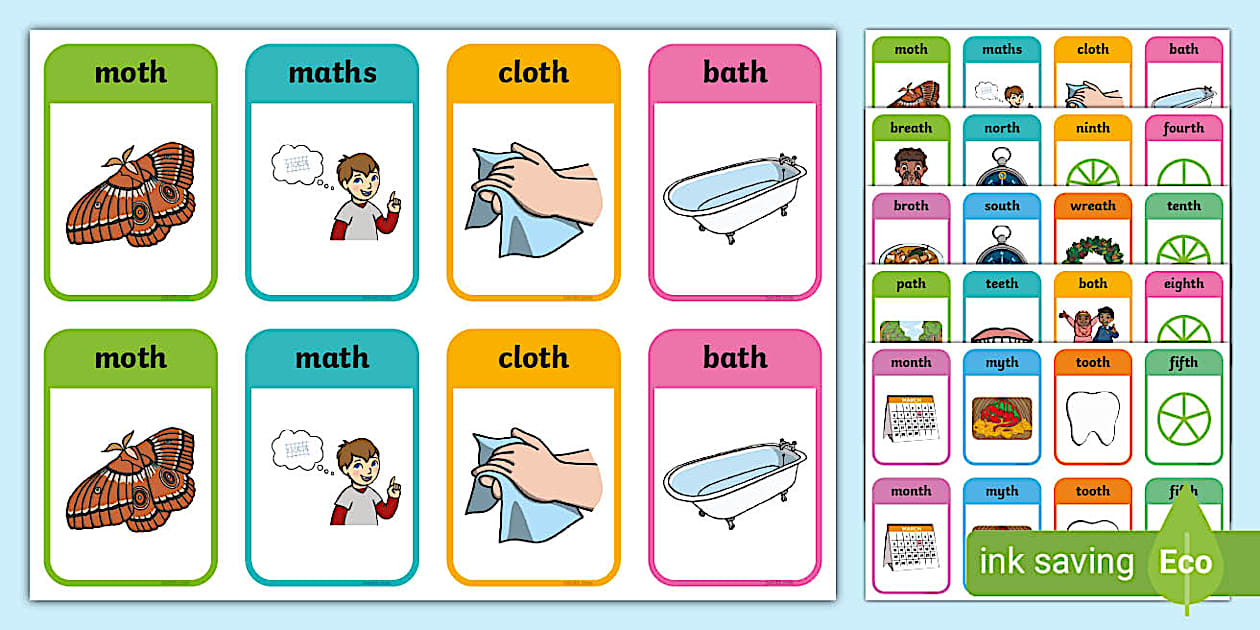 /th/ Sound Visual Cards – Speech Pathology – Twinkl