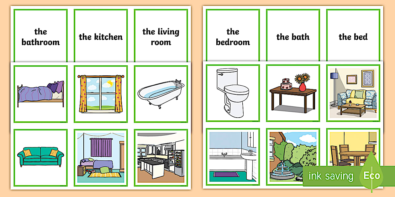 Editable Parts of Houses Matching Game - Twinkl