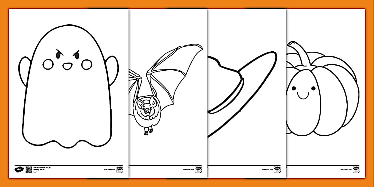 FREE! - Download Cute Halloween Colouring Pages: Free Fun for Kids!
