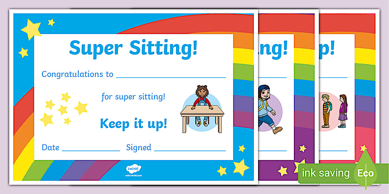 Positive Behaviour Certificates,positive behaviour - Twinkl