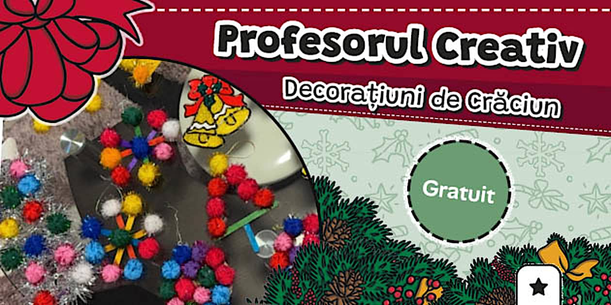 Globuri și stele colorate – Decorațiuni de Crăciun