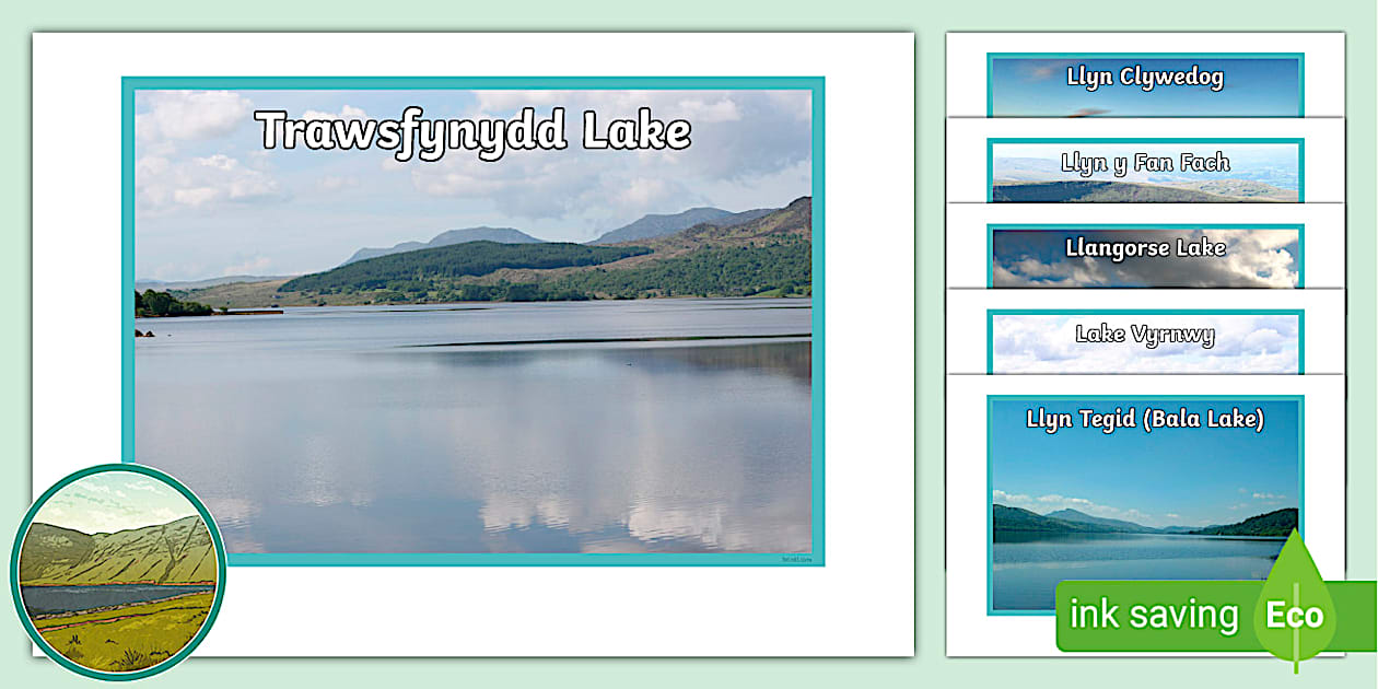 Lakes of Wales: Display Photos (teacher made) - Twinkl