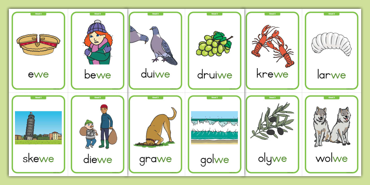 Graad 3 Klanke we Flitskaarte (teacher made) - Twinkl