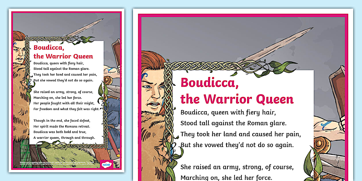 Boudicca Poem (teacher made) - Twinkl