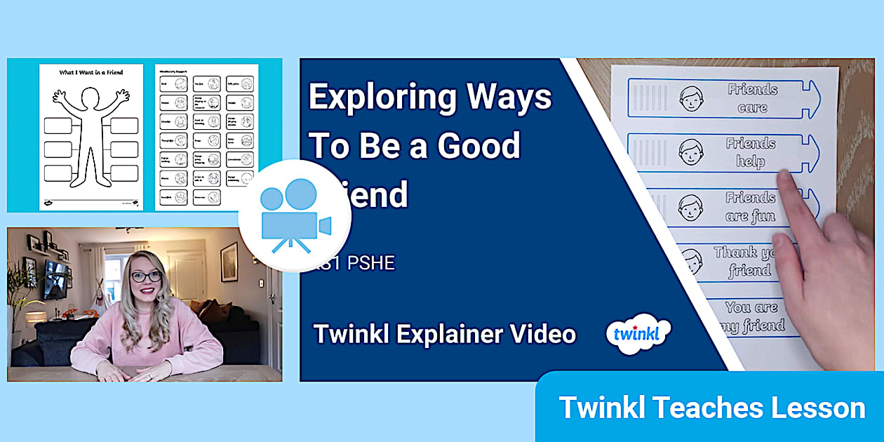KS1 (Ages 5-7) PSHE Lesson: Ways to Be a Good Friend Video Lesson