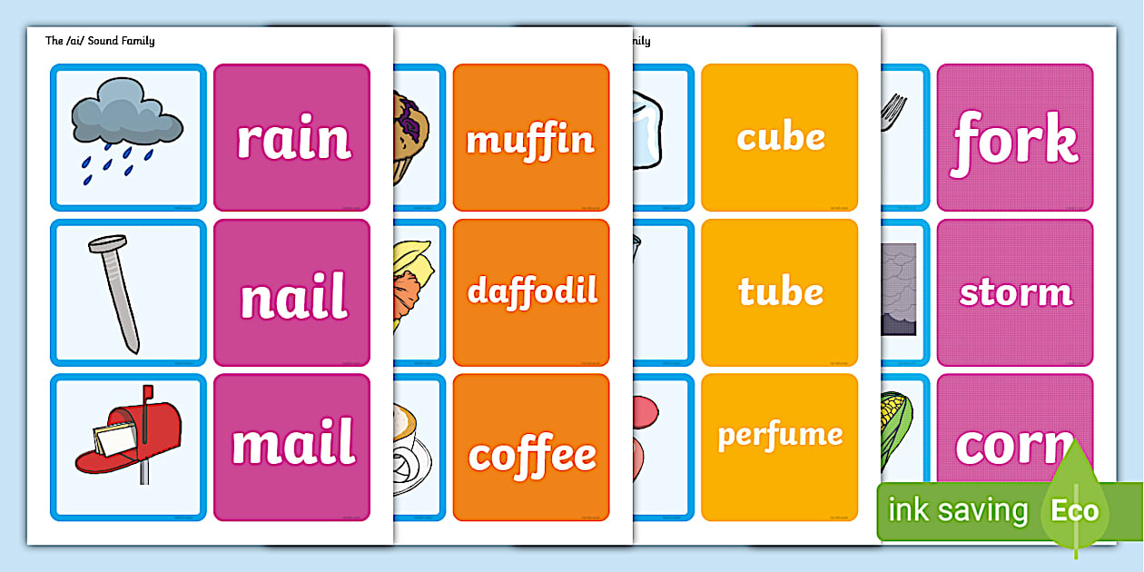 Phonics Sounds Families Matching Card Pack (Teacher-Made)