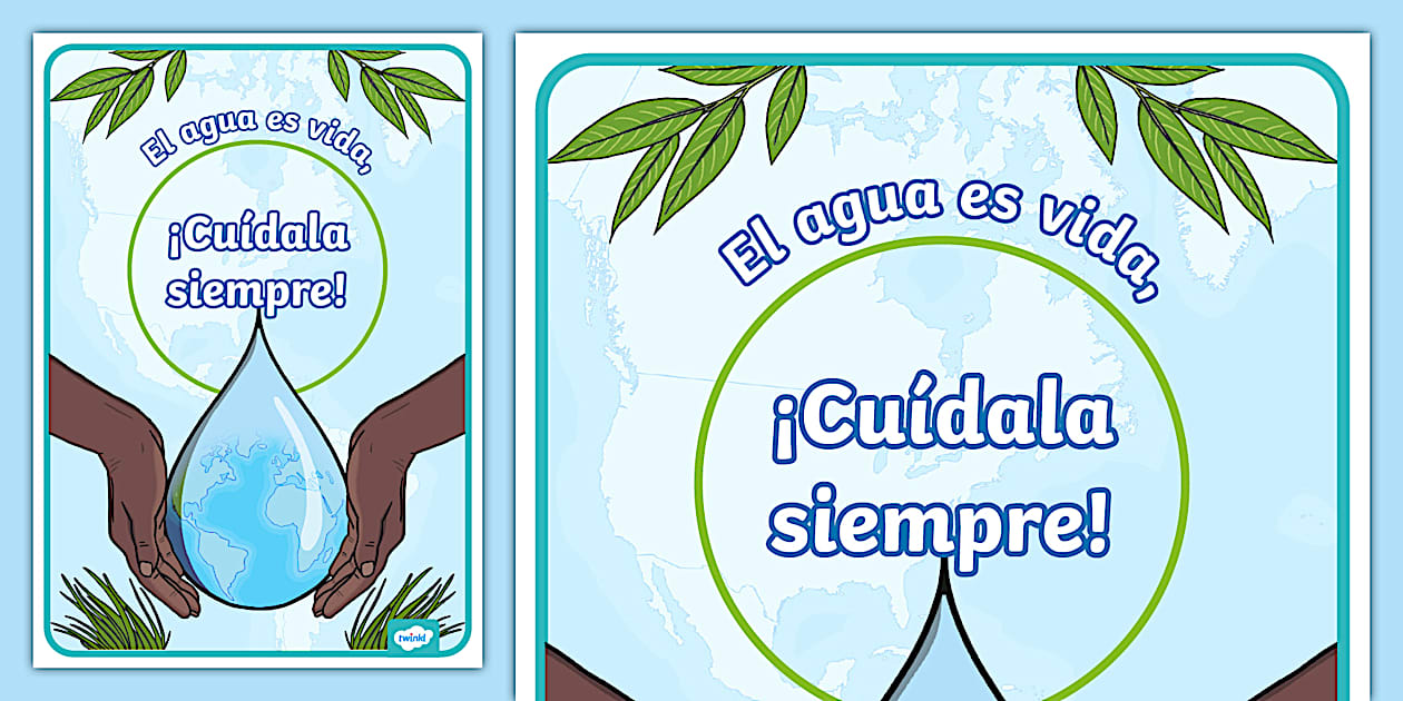 Afiche sobre la importancia del agua | Twinkl (teacher made)