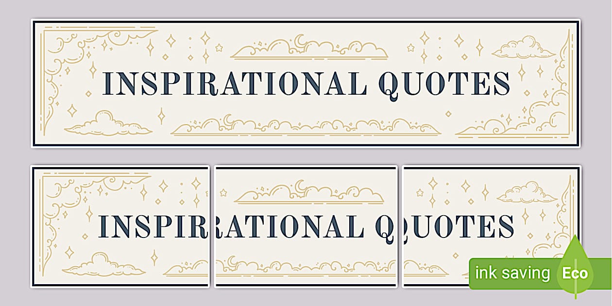 Celestial-Themed Inspirational Quotes Display Banner