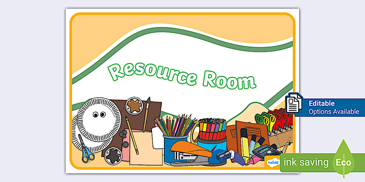 Resource Room Poster (teacher made) - Twinkl