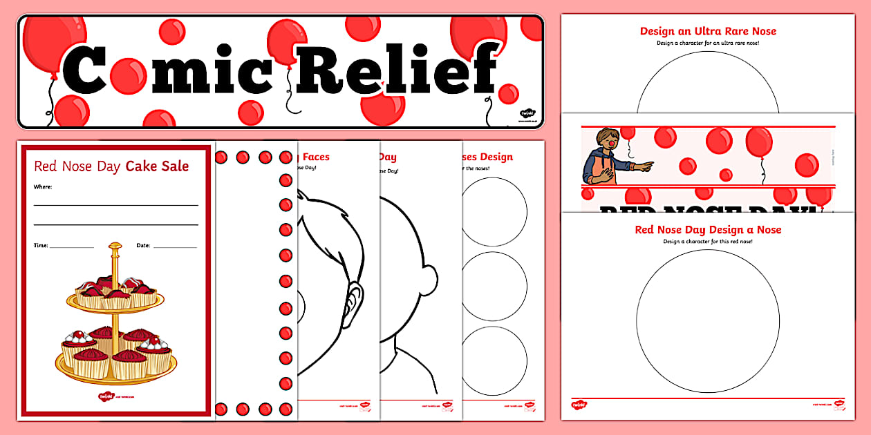 Comic Relief | Red Nose Day Comic Relief Pack | Twinkl