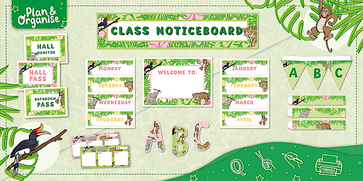 Jungle-Themed Classroom Display Pack | Twinkl Display