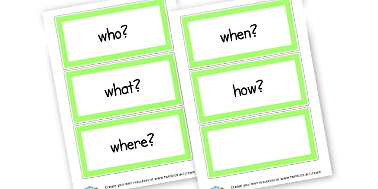 Question cards (teacher made) - Twinkl