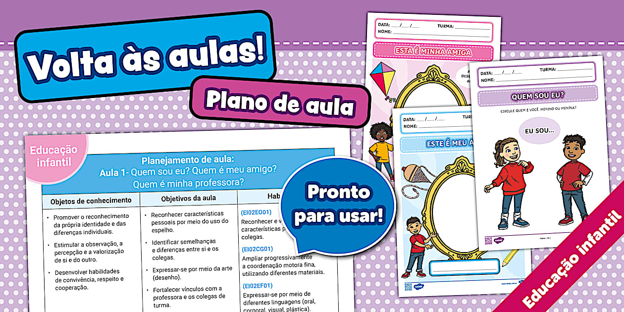 Plano de aula volta às aulas