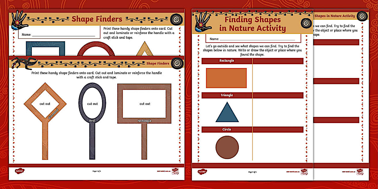 Finding Shapes in Nature (teacher made) - Twinkl