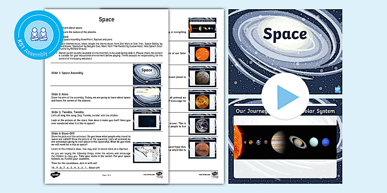 KS1 Space Assembly Pack (teacher made) - Twinkl
