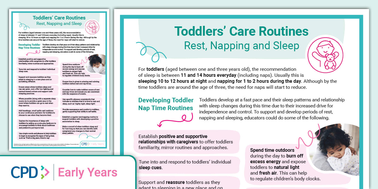 Toddlers' Care Routines: Rest, Napping and Sleep (Poster)