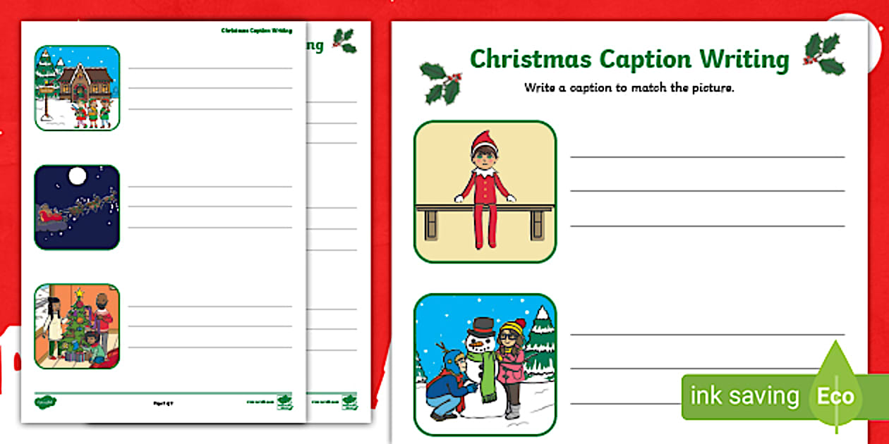 Christmas Caption Writing Activity