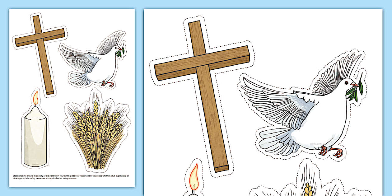 All Saints' Day Symbols Clip Art Cut-Outs (Teacher-Made)