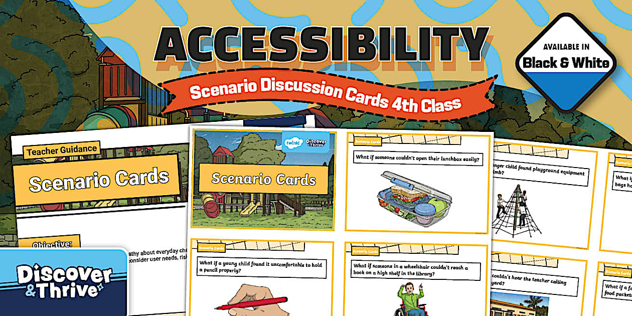 Accessibility Scenario Discussion Cards