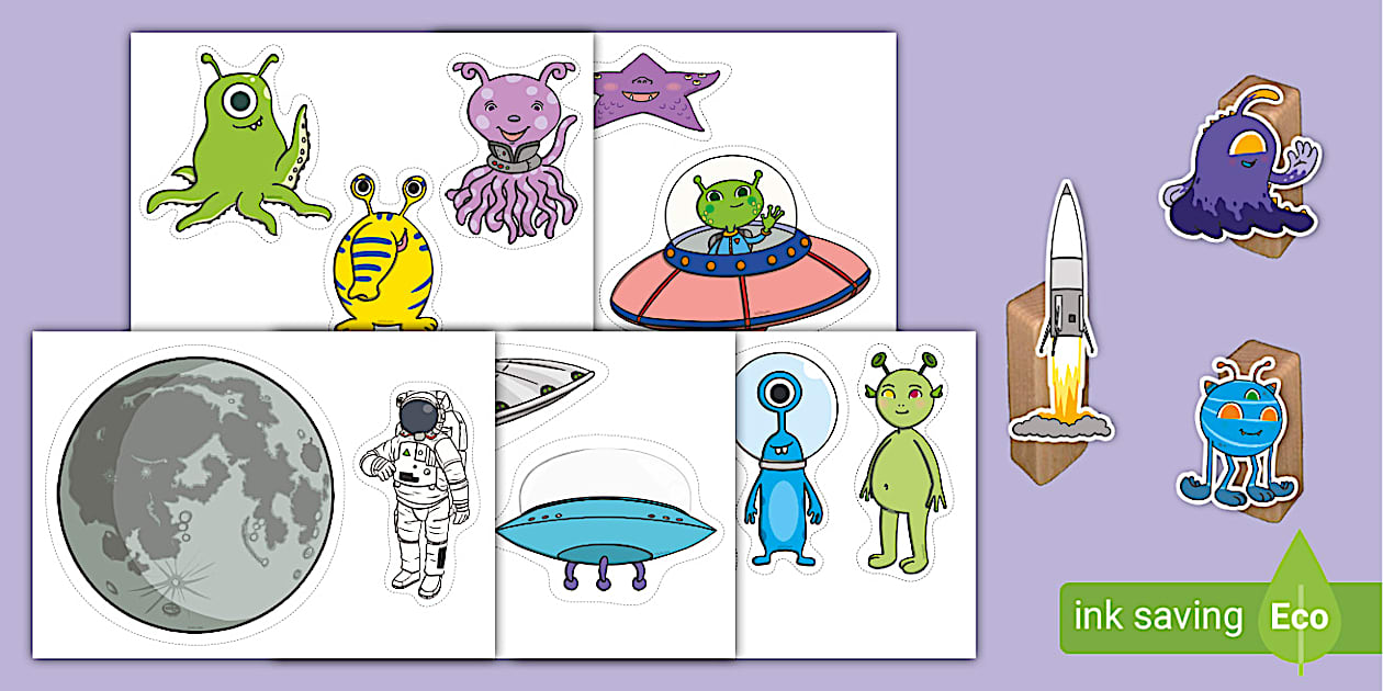 Space Small World Characters (Teacher-Made) - Twinkl
