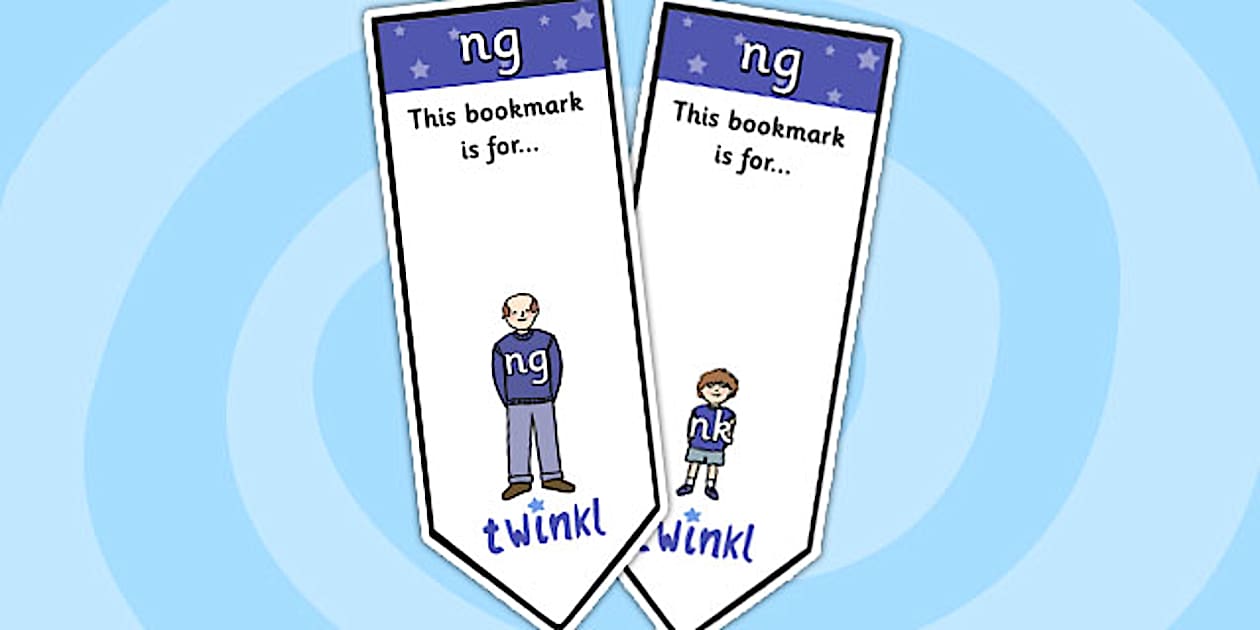 ng Sound Family Editable Bookmarks (teacher made) - Twinkl