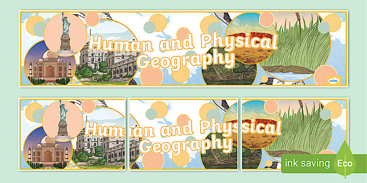 Human and Physical Geography Display Banner (teacher made)