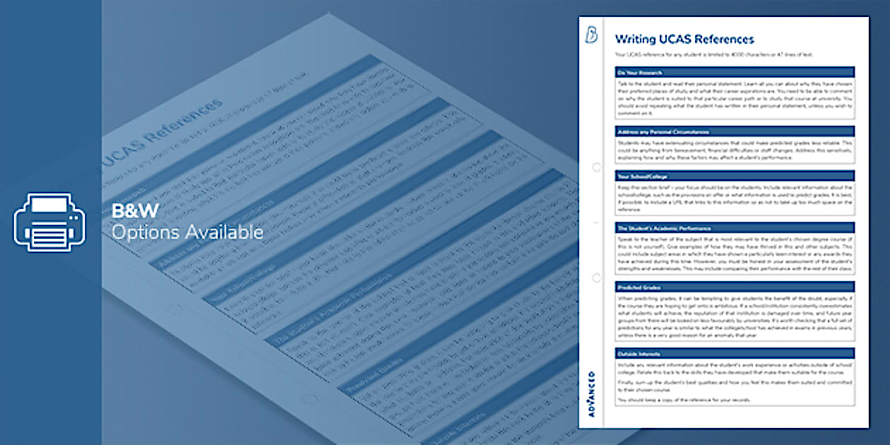 A Teacher Guide to Writing UCAS References | Beyond - Twinkl
