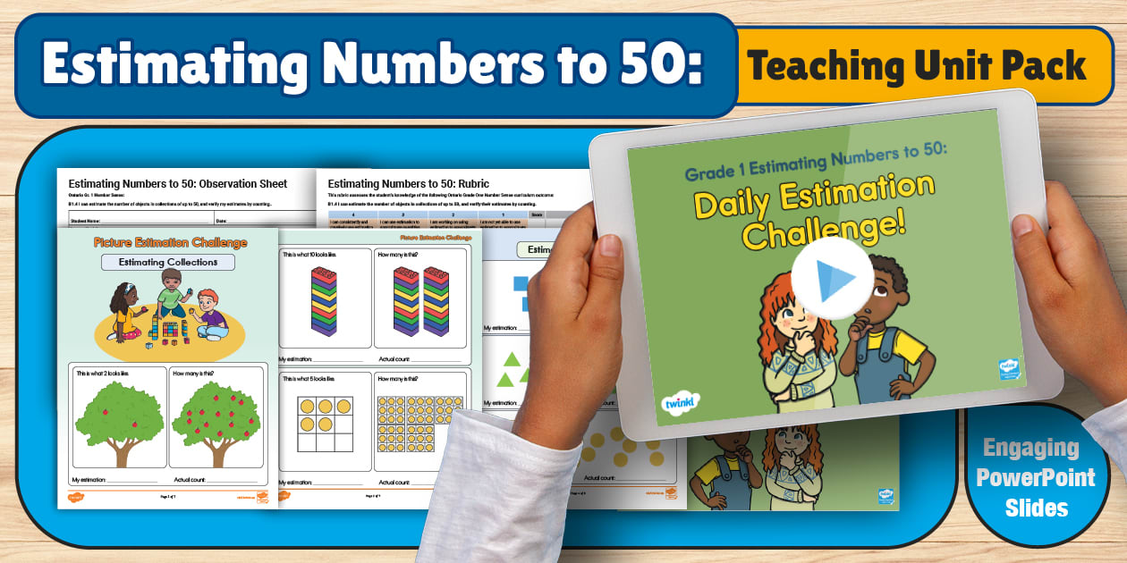 Estimating Numbers to 50: Teaching Unit Pack