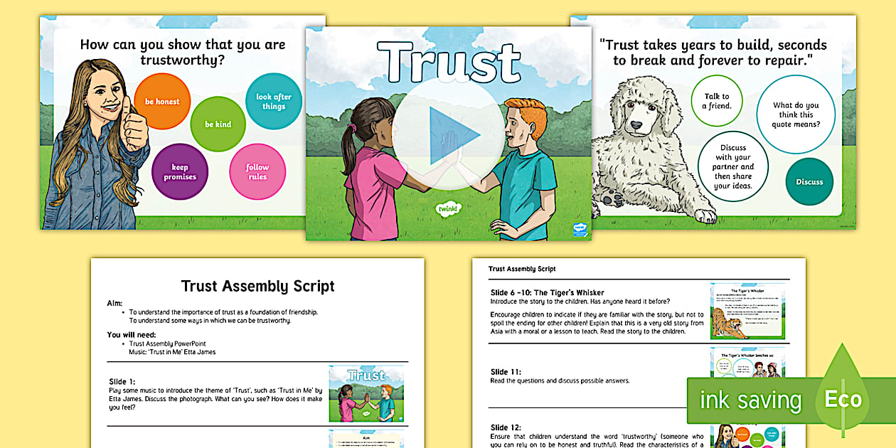 Trust Assembly Pack (teacher made) - Twinkl