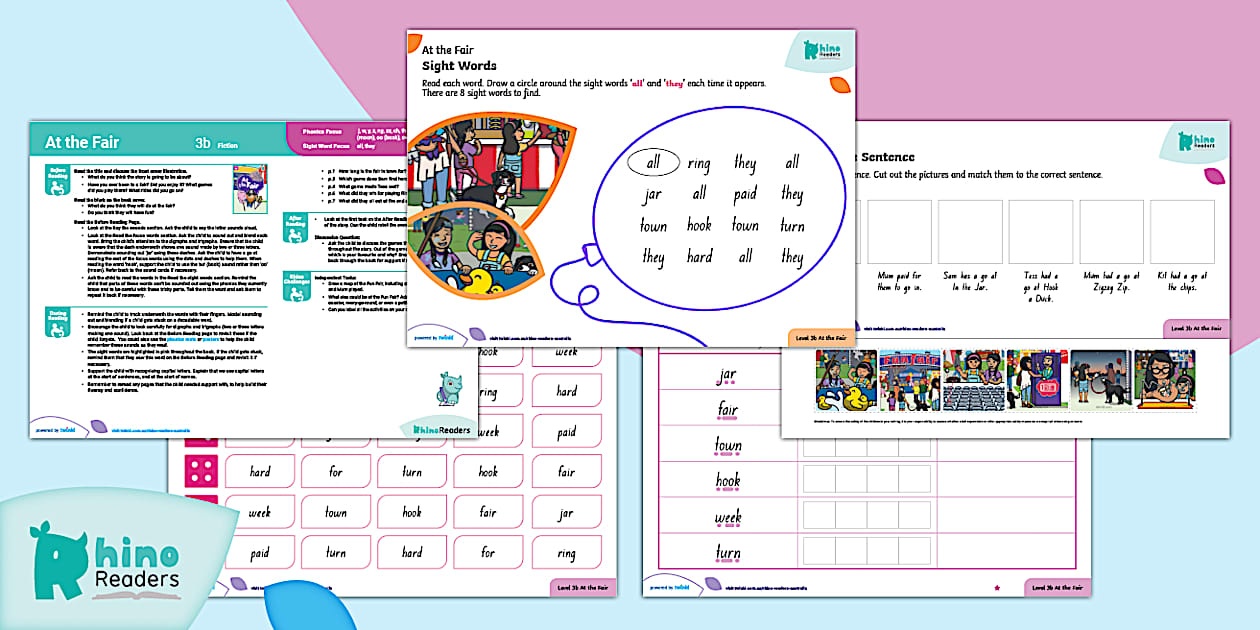 Level 3b At the Fair Guided Reading Pack (teacher made)