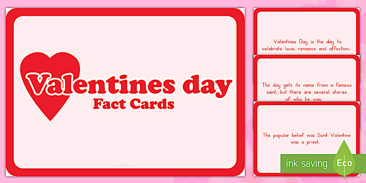 Valentine's Day Display Fact Cards (teacher made) - Twinkl