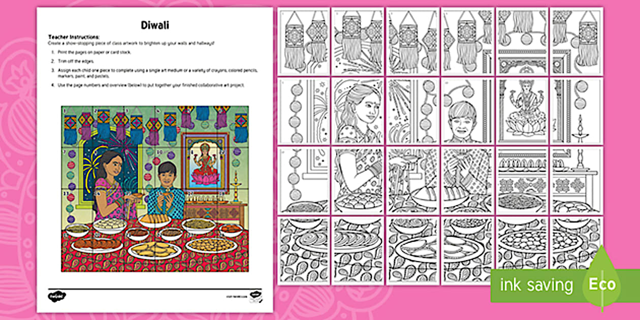 Diwali Art Project | 6th-8th Grade Resource | Twinkl USA