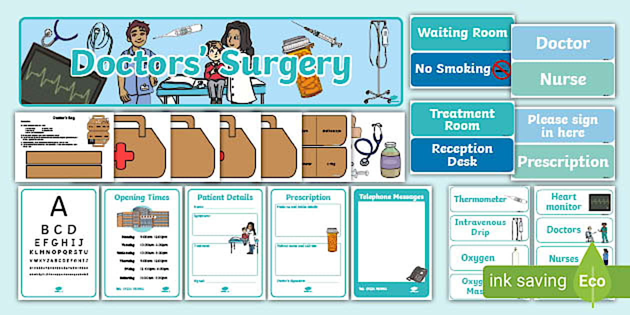 Doctors' Surgery Role Play Pack (teacher made) - Twinkl