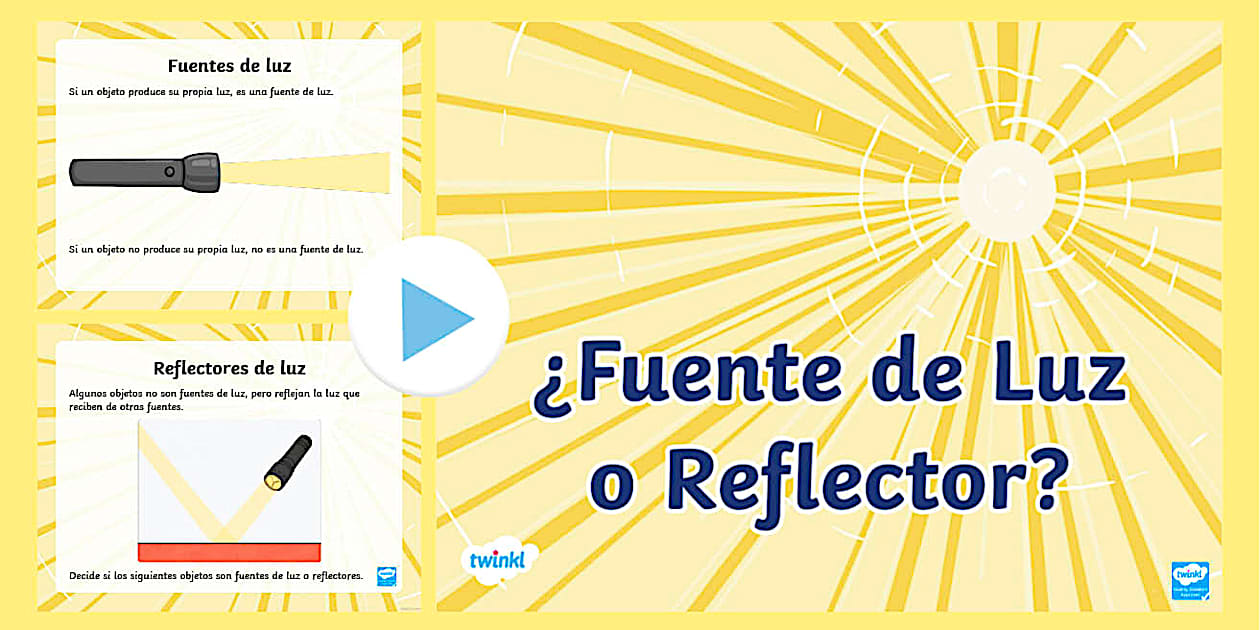 Power Point: ¿Fuente de Luz o Reflector? (teacher made)