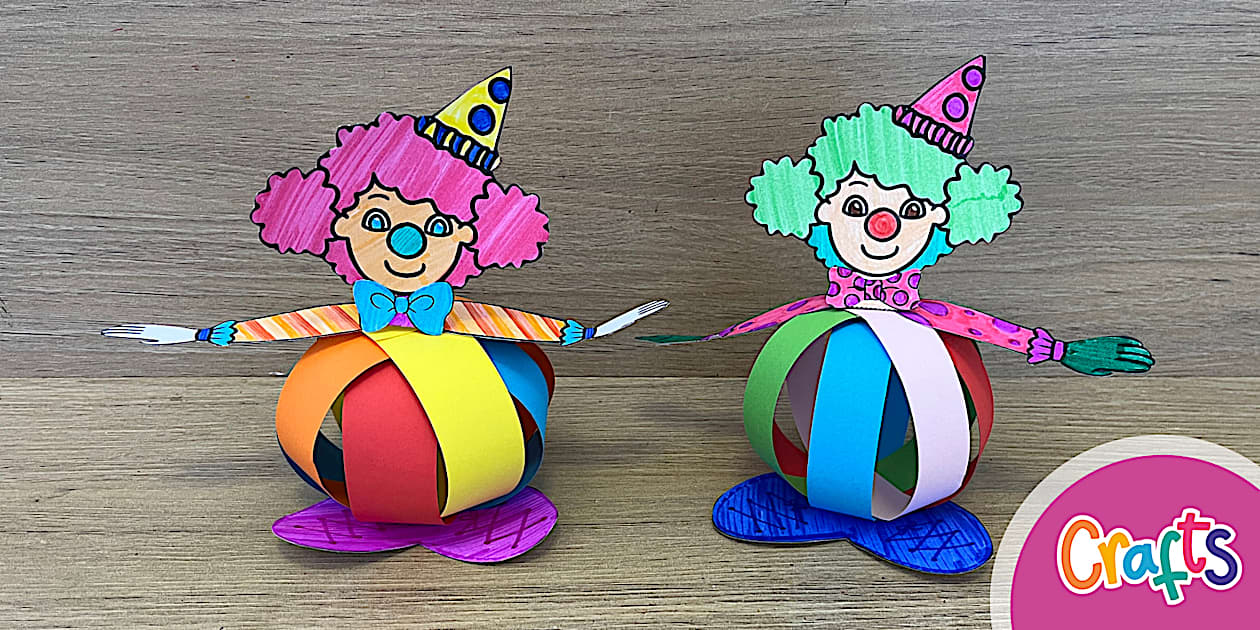 Clown Paper Craft - Twinkl