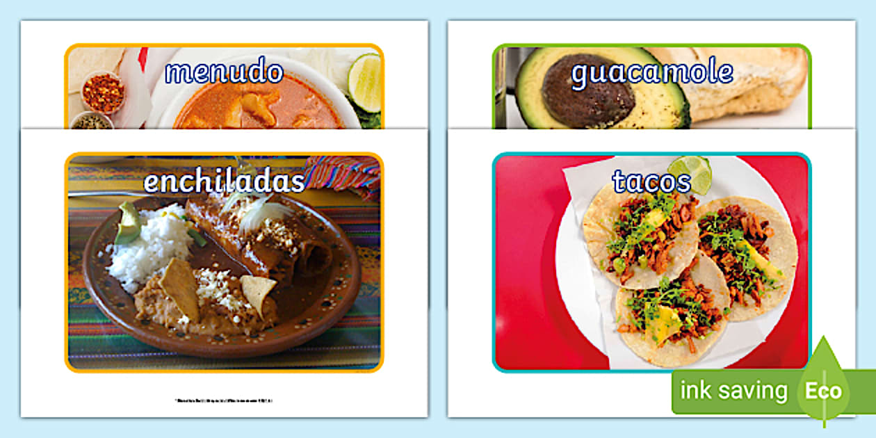 Mexican Food Display Photos (teacher made) - Twinkl