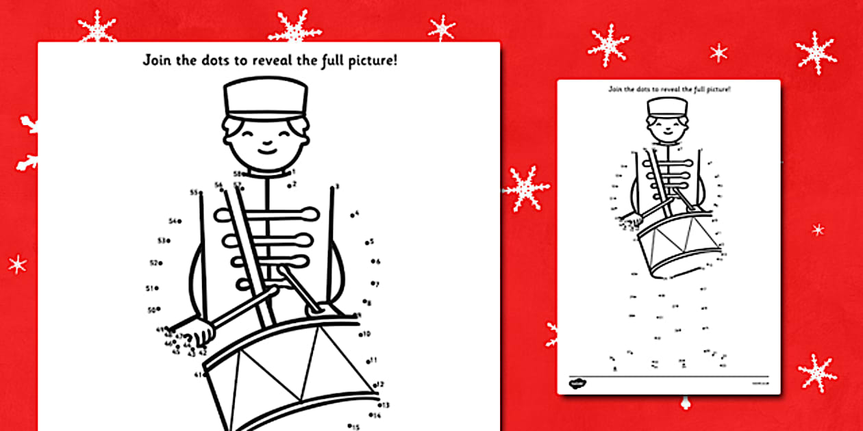 Toy Soldier Dot to Dot Sheet (teacher made) - Twinkl