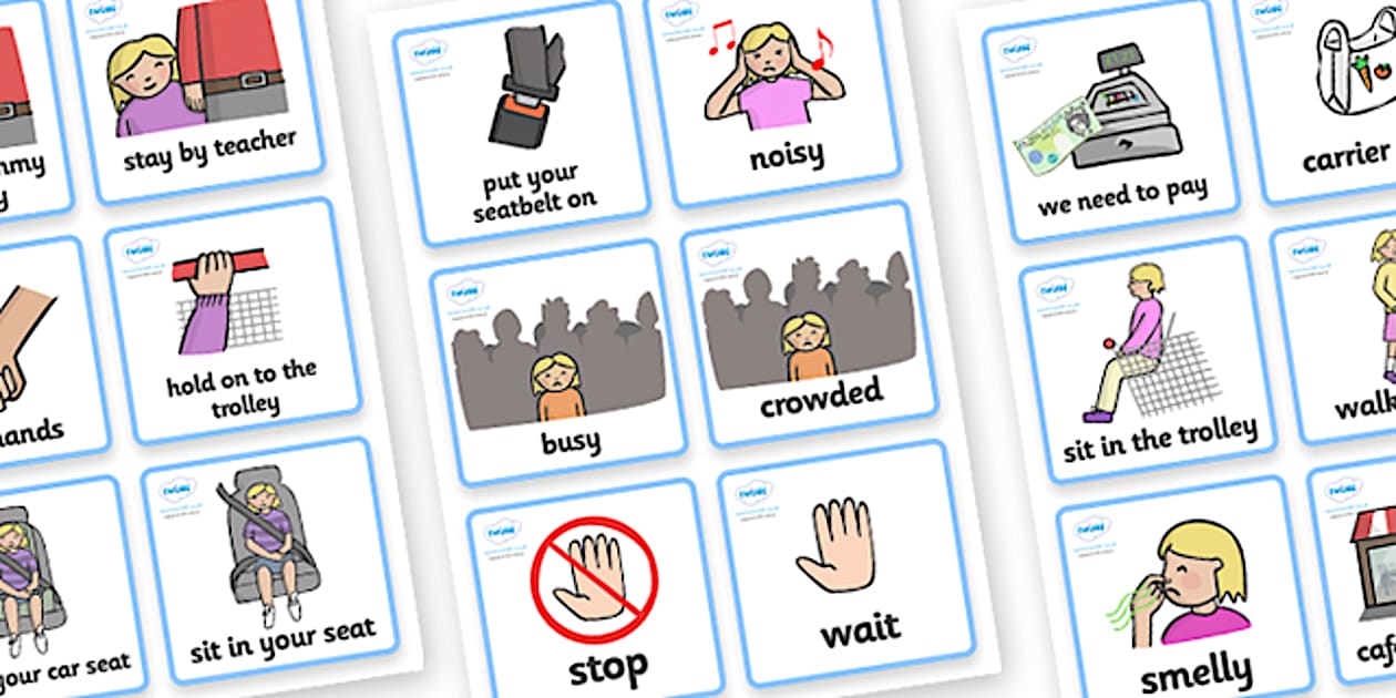 SEN Communication Cards Out and About (Girl) (teacher made)