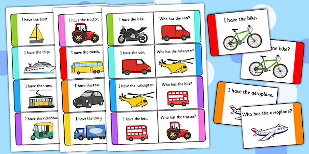 Transport Loop Cards (teacher made) - Twinkl